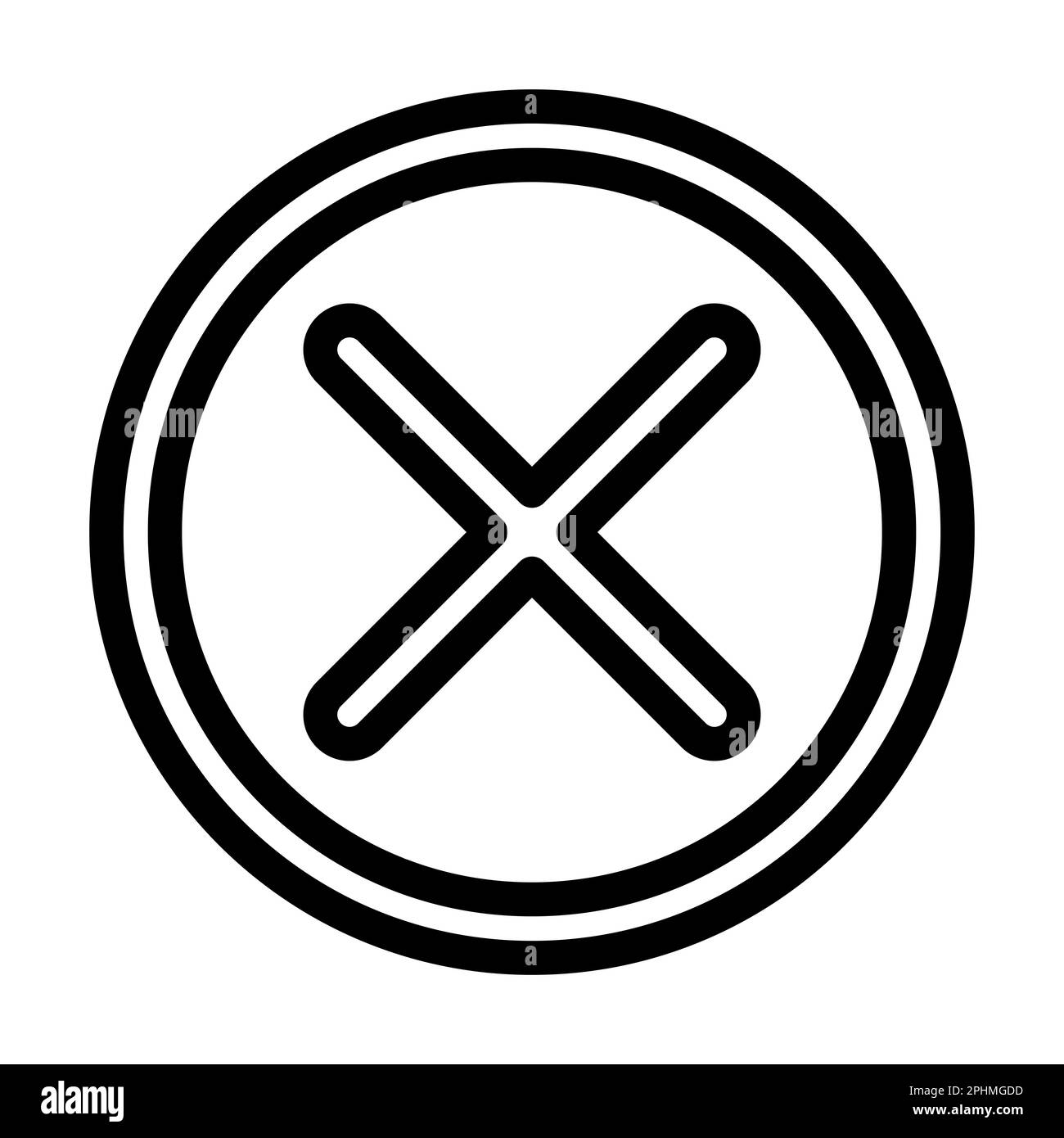 Avoid Vector Thick Line Icon For Personal And Commercial Use Stock ...