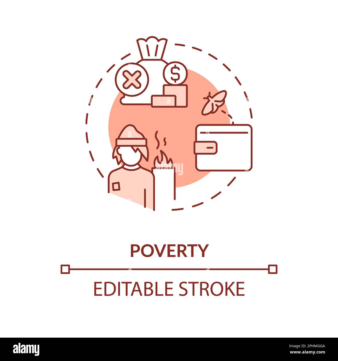 Poverty red concept icon Stock Vector Image & Art - Alamy Poverty red concept icon Stock Vector Image & Art - Alamy
