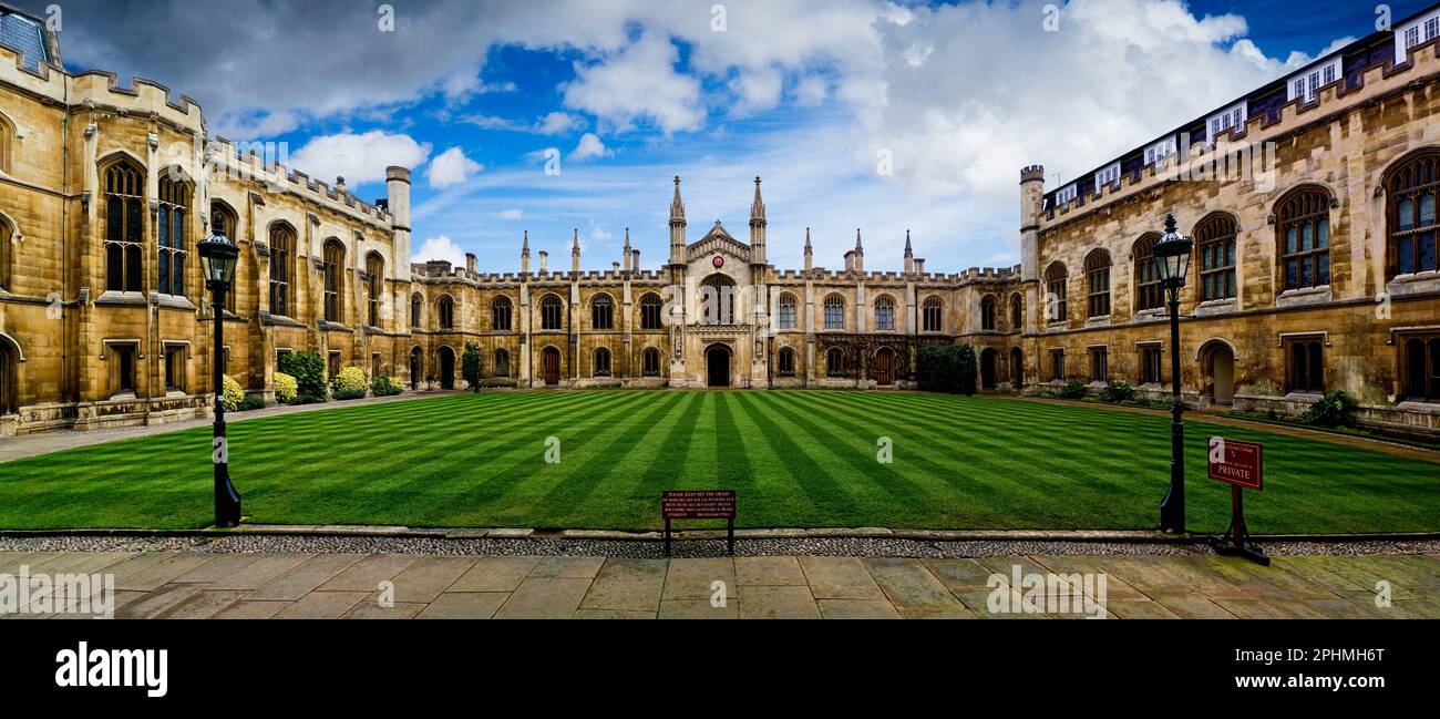 Panorama of Corpus Christi College, Cambridge, England Stock Photo - Alamy