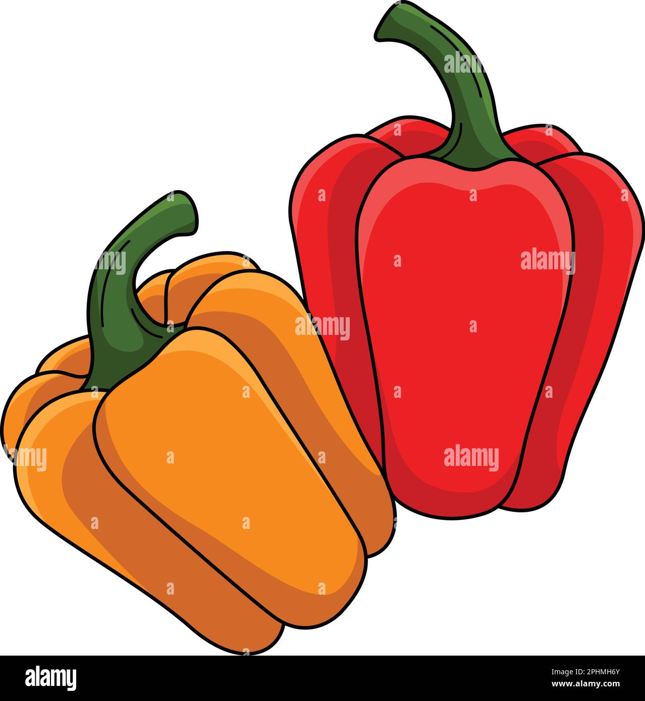 Filled bell pepper Stock Vector Images - Alamy