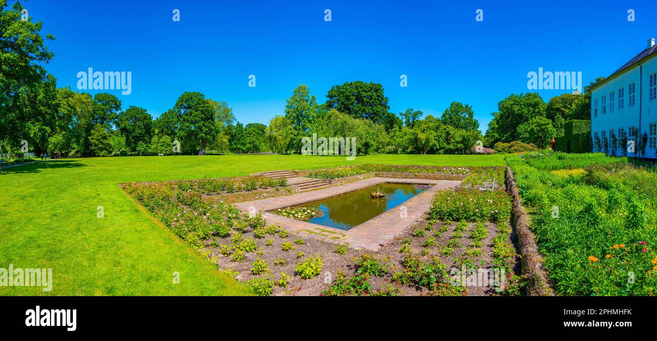 Green gardens at Gråsten Palace in Denmark Stock Photo - Alamy