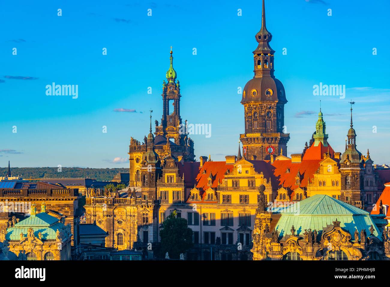 Dresden residenz castle aerial hi-res stock photography and images - Alamy