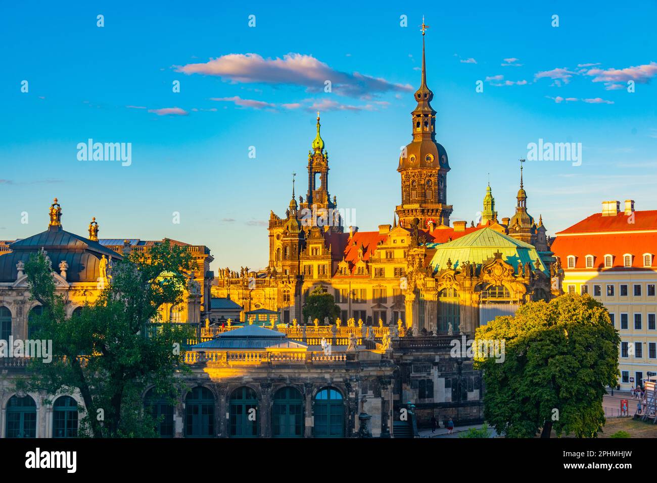 Dresden residenz castle aerial hi-res stock photography and images - Alamy