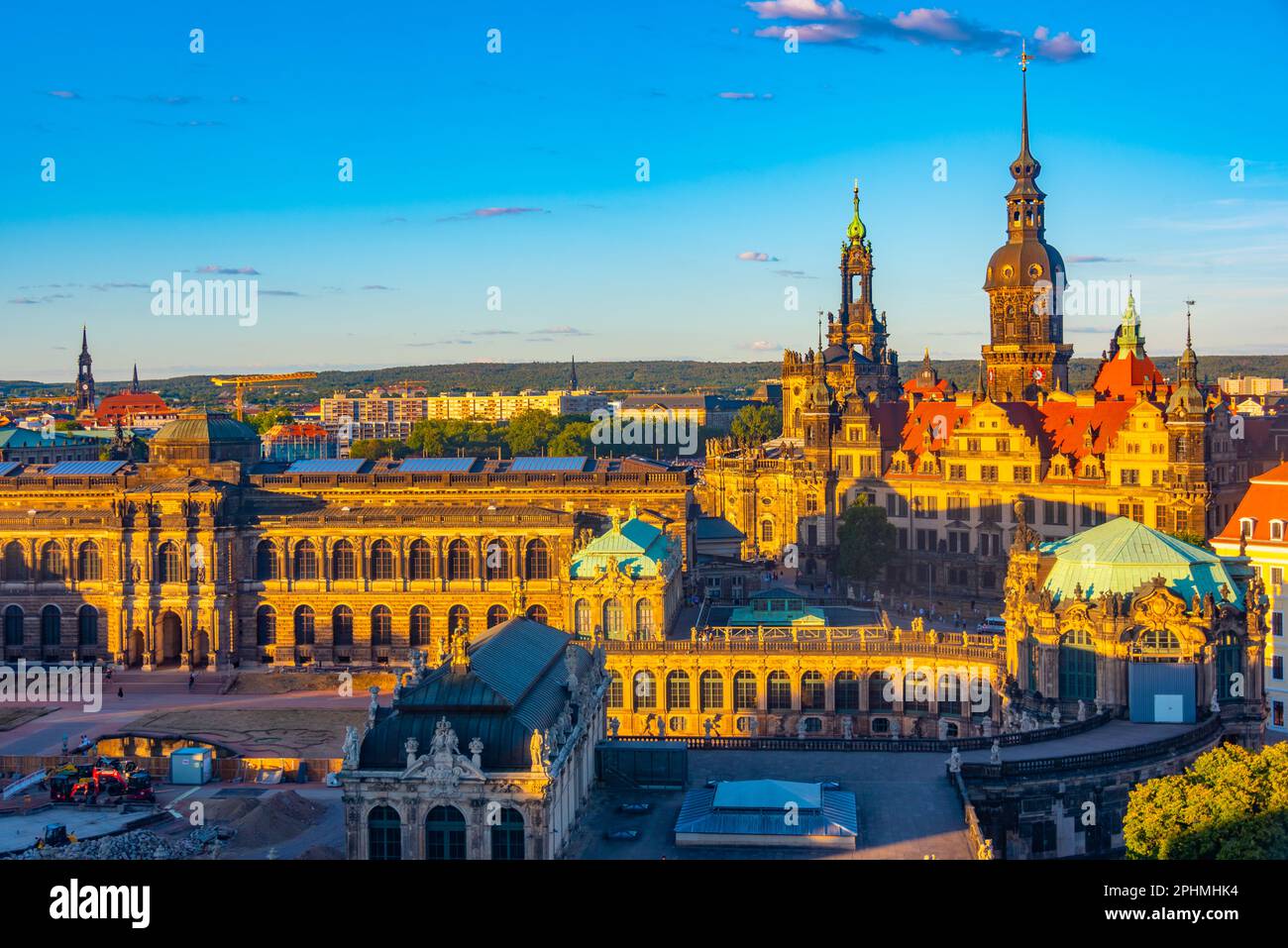 Dresden residenz castle aerial hi-res stock photography and images - Alamy