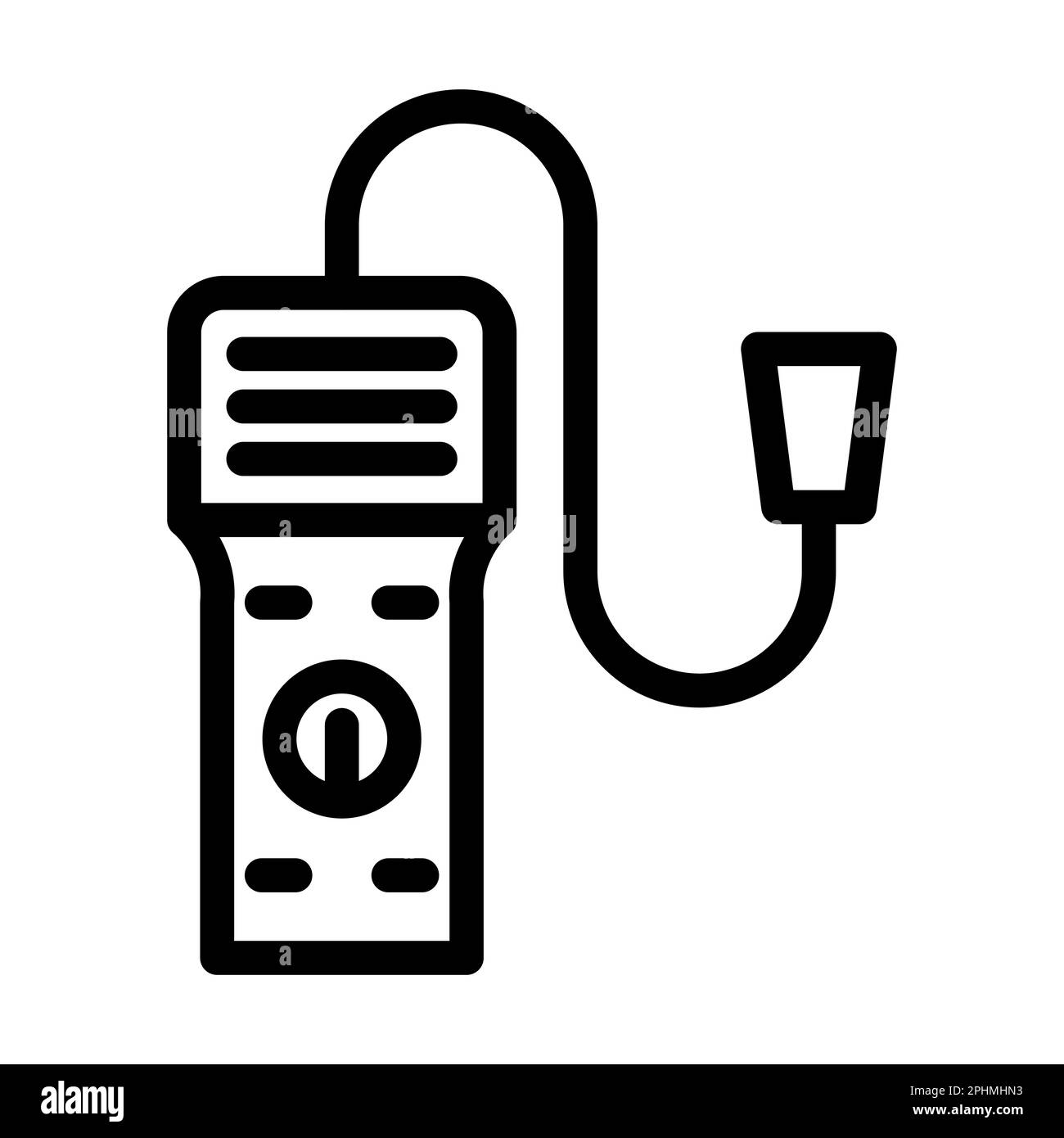 Gas Detector Vector Thick Line Icon For Personal And Commercial Use Stock Photo - Alamy