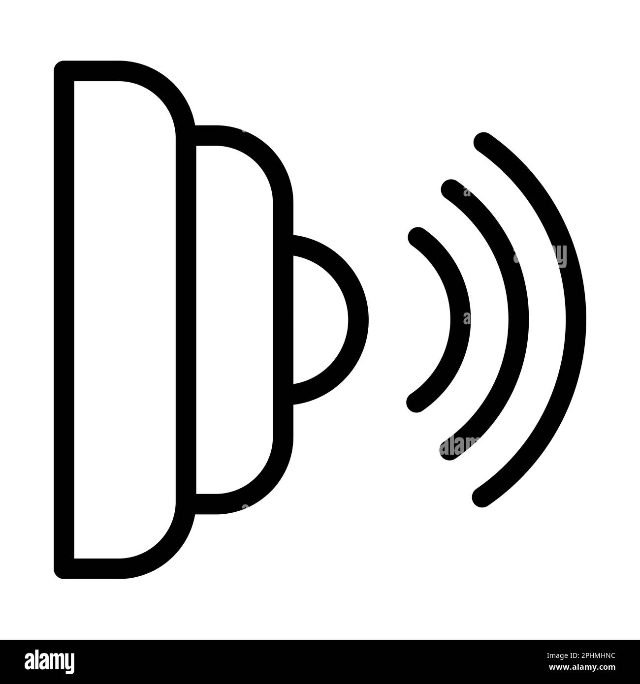 Infrared Sensor Vector Thick Line Icon For Personal And Commercial Use Stock Photo - Alamy