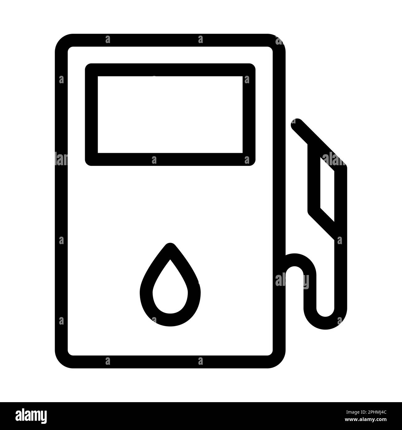 Gas Pump Vector Thick Line Icon For Personal And Commercial Use Stock Photo - Alamy