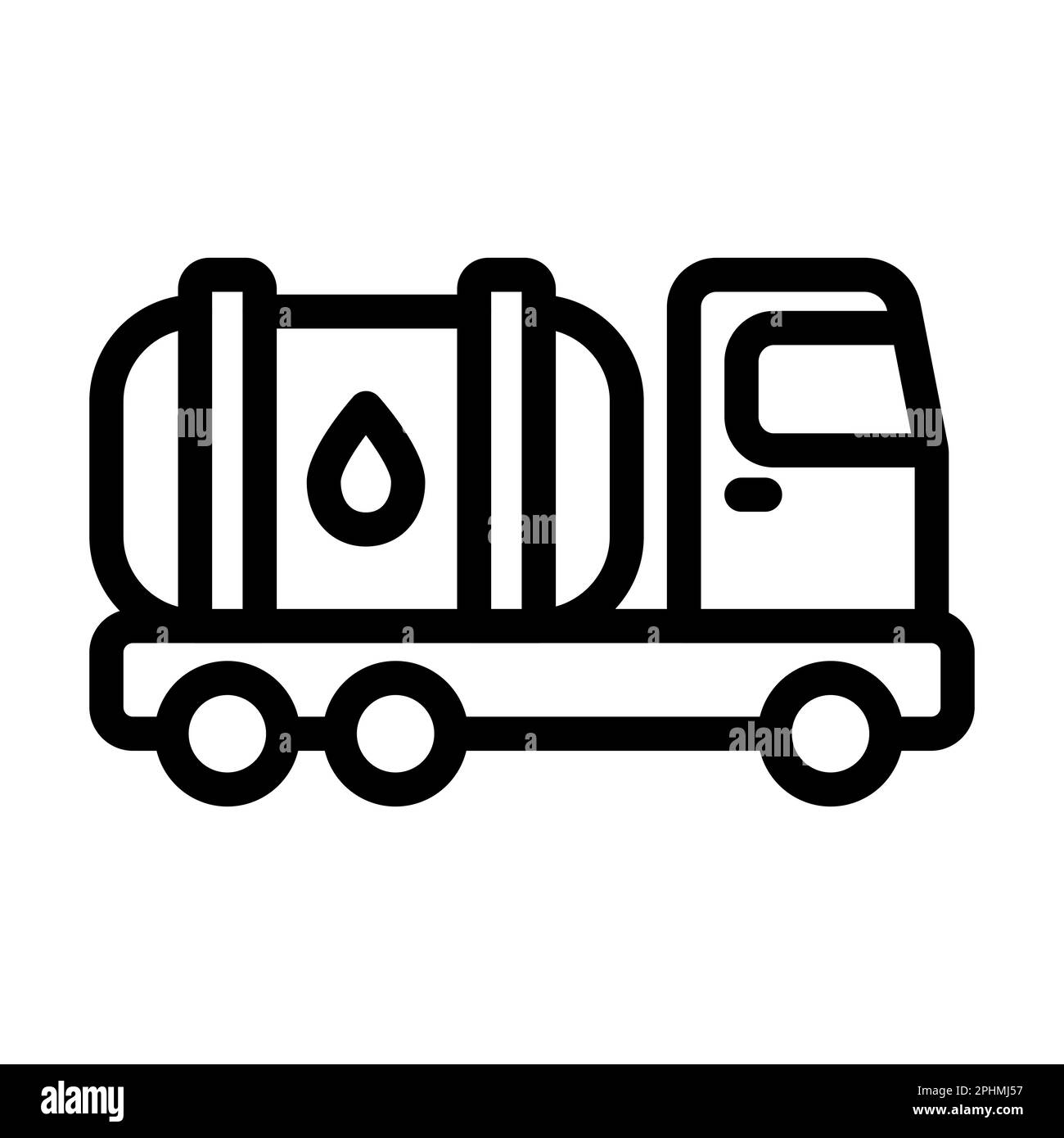 Tanker Vector Thick Line Icon For Personal And Commercial Use Stock Photo - Alamy