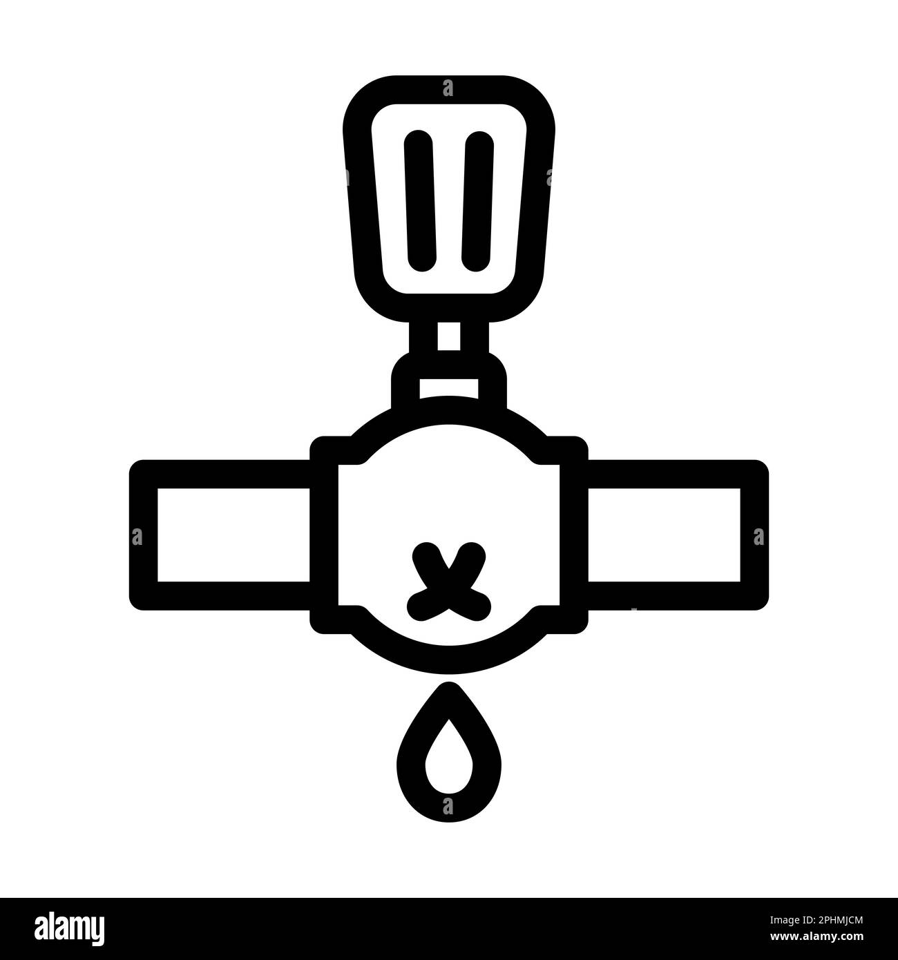 Oil Leak Vector Thick Line Icon For Personal And Commercial Use Stock Photo - Alamy