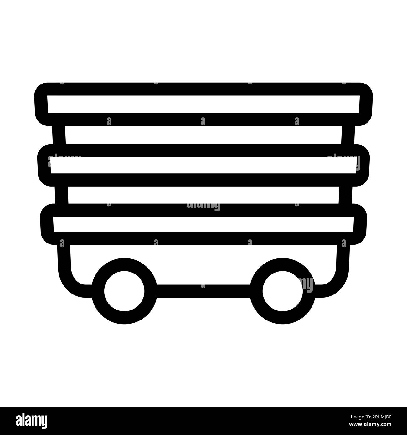 Coal Vector Thick Line Icon For Personal And Commercial Use Stock Photo - Alamy