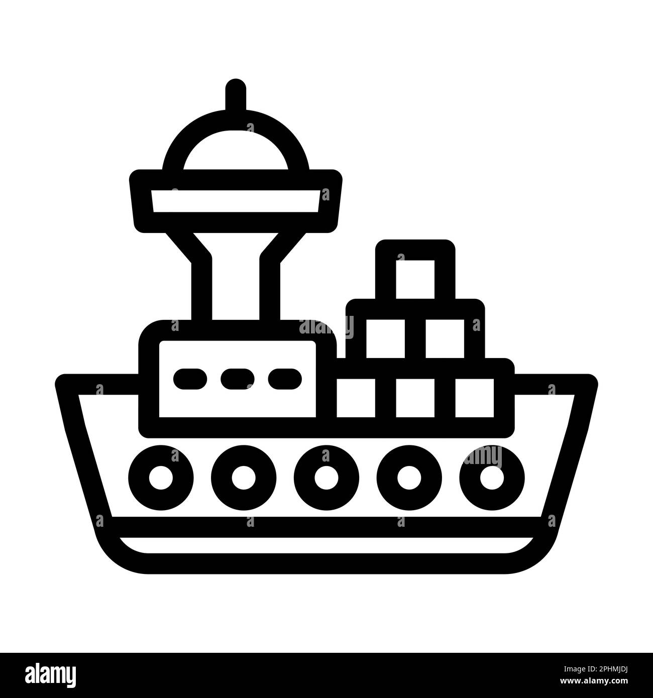 Distribution Vector Thick Line Icon For Personal And Commercial Use