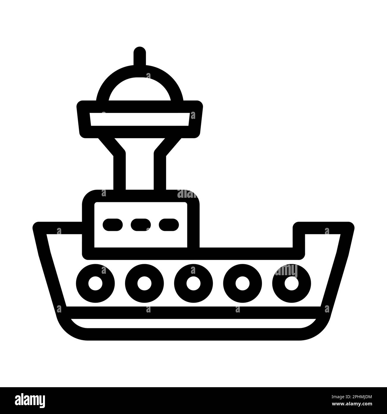 Ship Vector Thick Line Icon For Personal And Commercial Use Stock Photo - Alamy