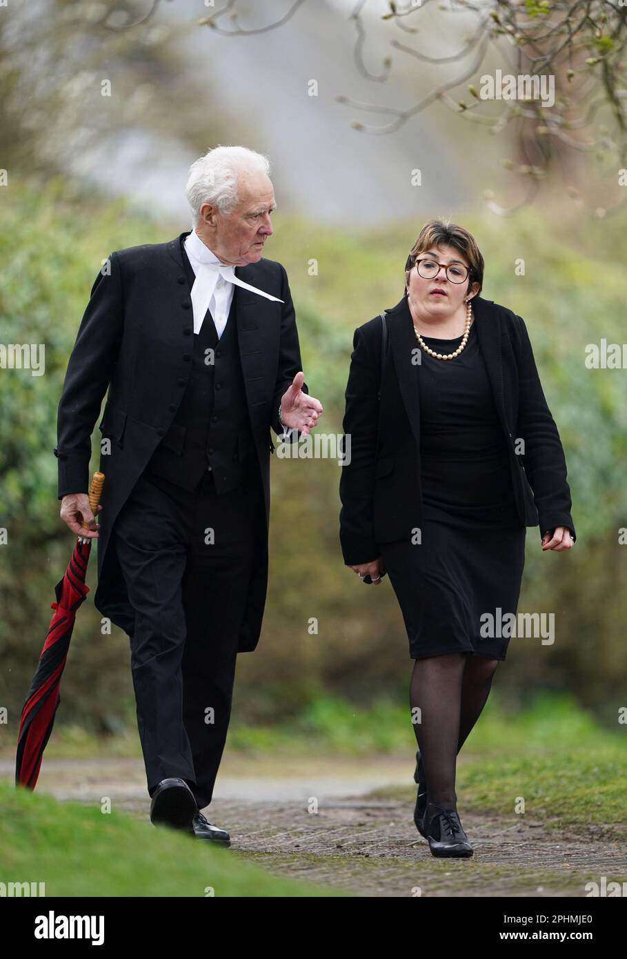 Speaker of the House of Lords, Lord McFall (left) arrives for the ...