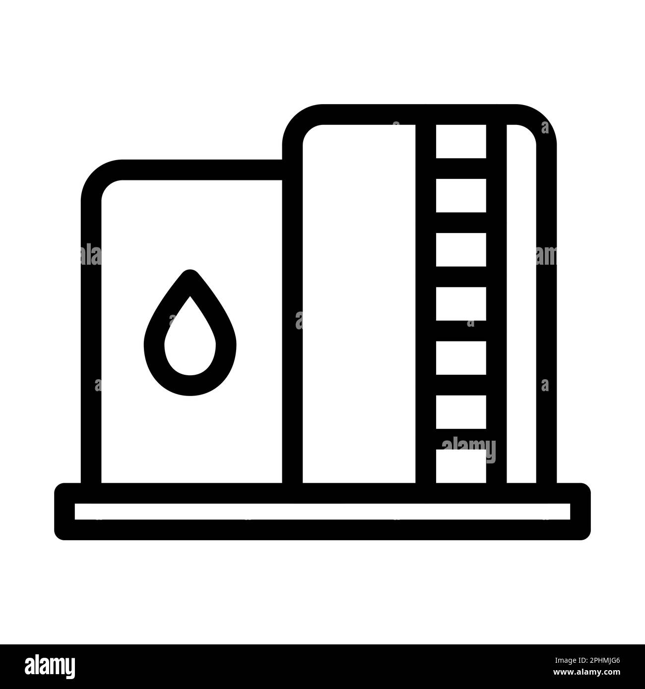 Tanks Vector Thick Line Icon For Personal And Commercial Use Stock Photo - Alamy