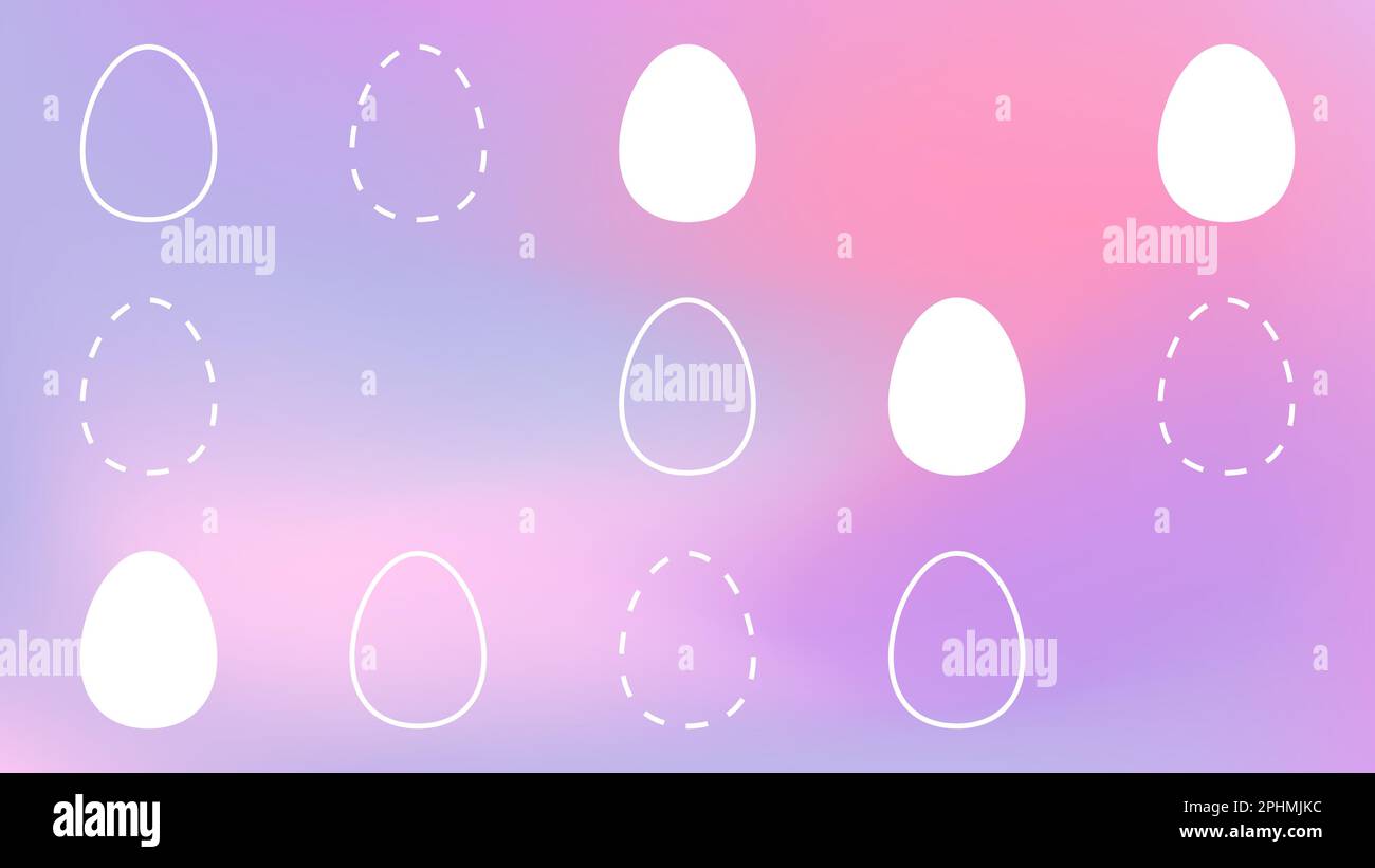 Easter gradient banner. Happy Easter Colorful background. Pastel pink ...