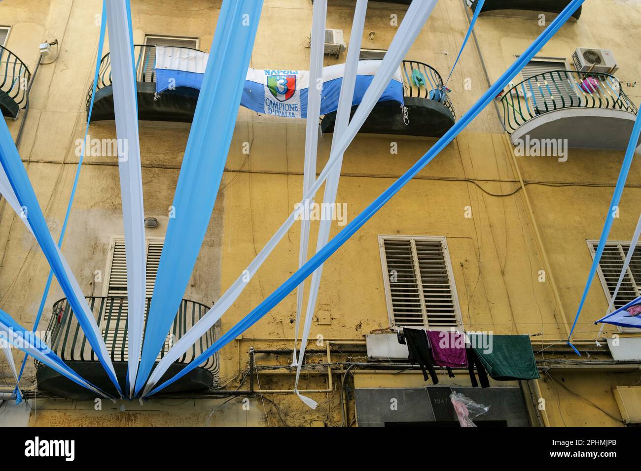 Napoli fans flags hi-res stock photography and images - Alamy