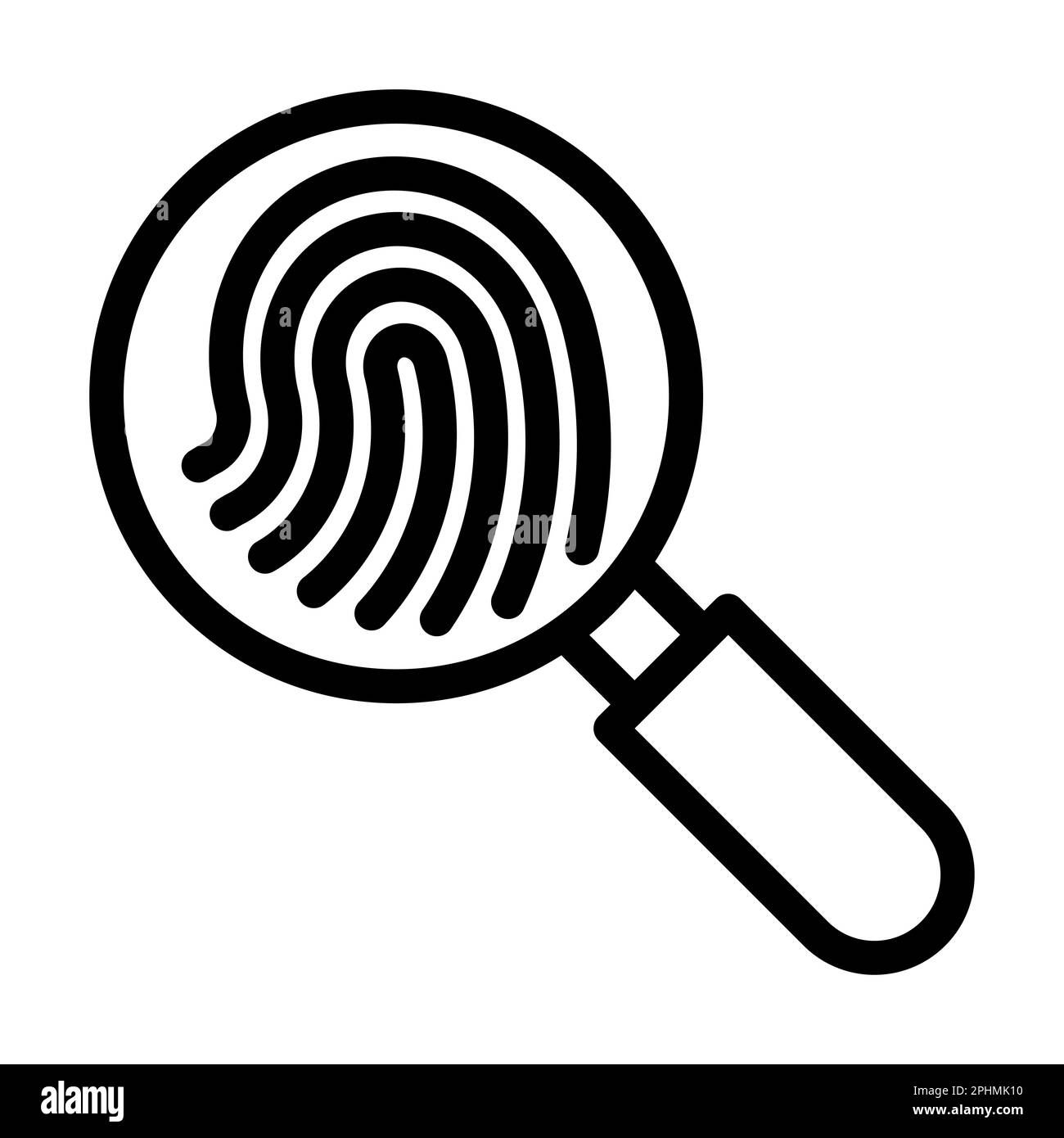 Evidence Vector Thick Line Icon For Personal And Commercial Use Stock ...