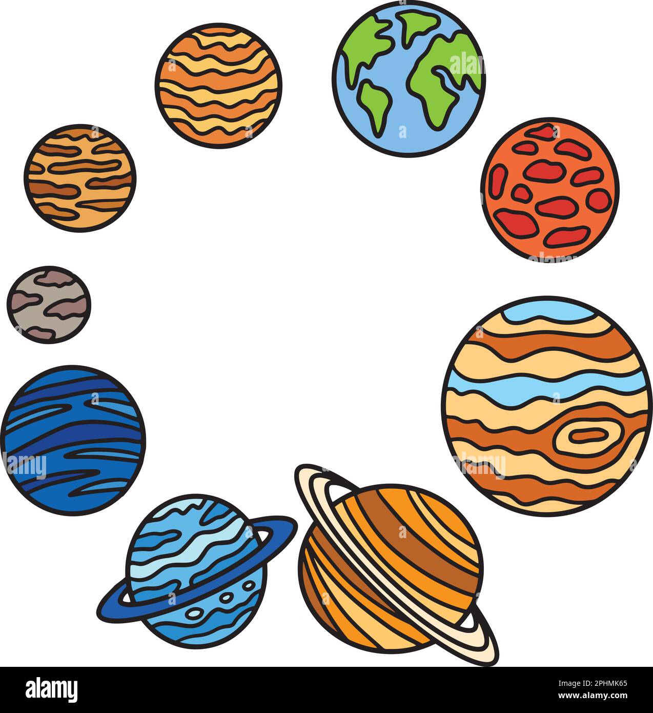 Solar system drawing clipart hi-res stock photography and images - Alamy