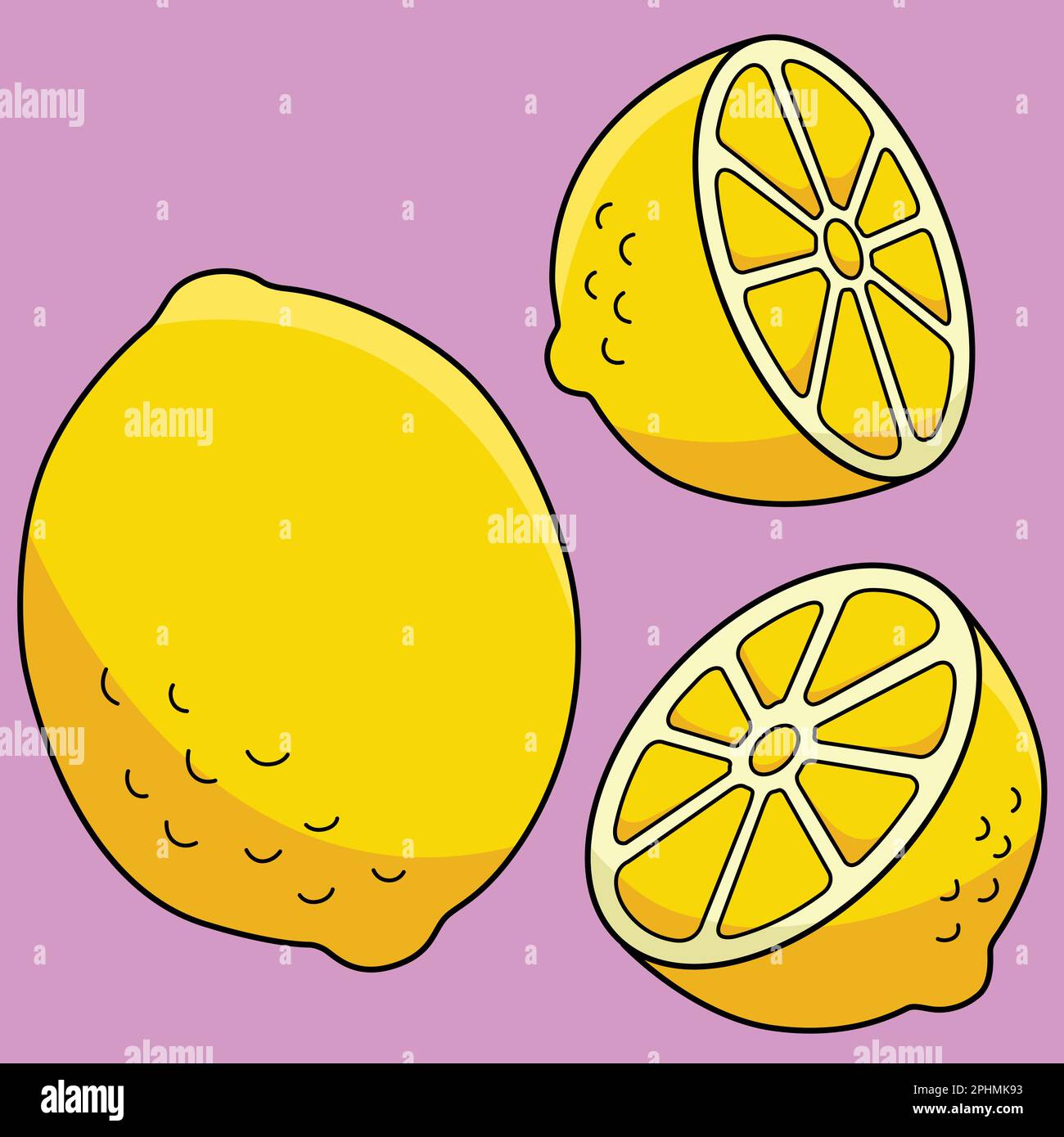 Lemon fruit cartoon hi-res stock photography and images - Alamy