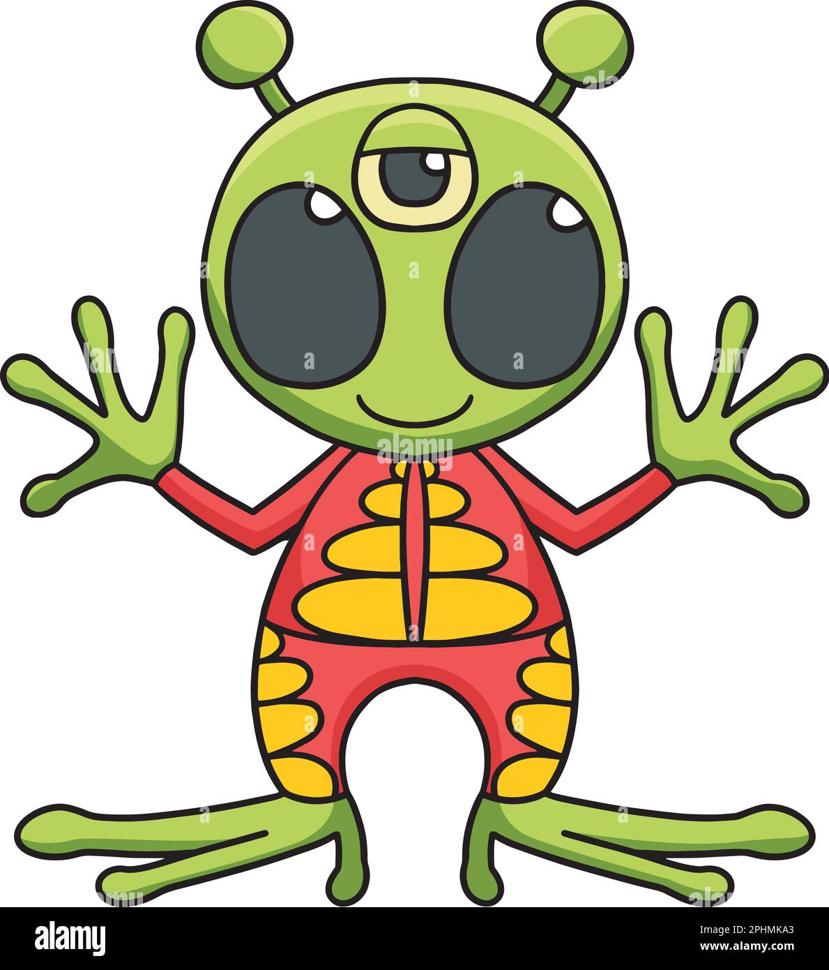 Alien Clip Art Space Space Kawaii Alien Cartoon Character PNG & SVG