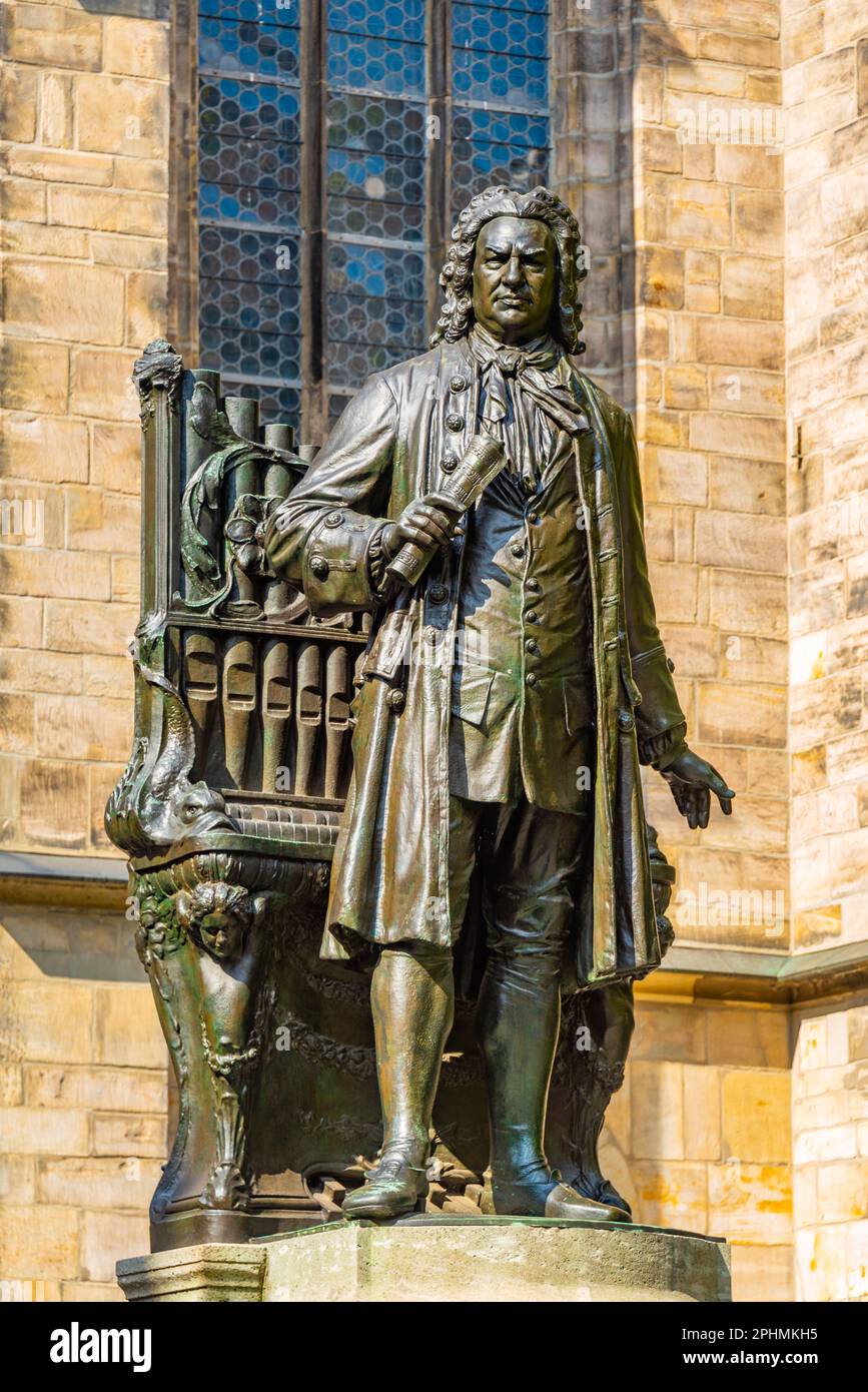 Sculpture of Johann Sebastian Bach at Leipzig, Germany Stock Photo - Alamy