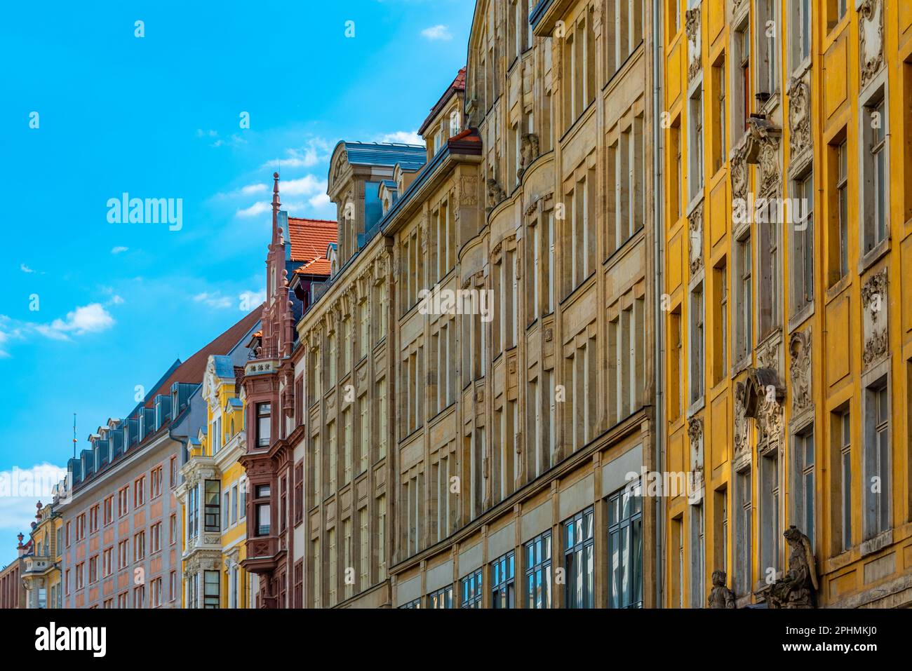 Historical houses in the old town of Leipzig, Germany Stock Photo - Alamy