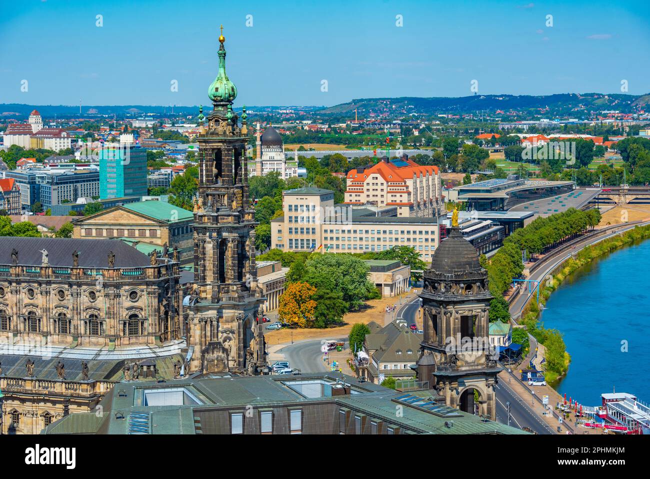 Residenzschloss dresden aerial hi-res stock photography and images - Alamy
