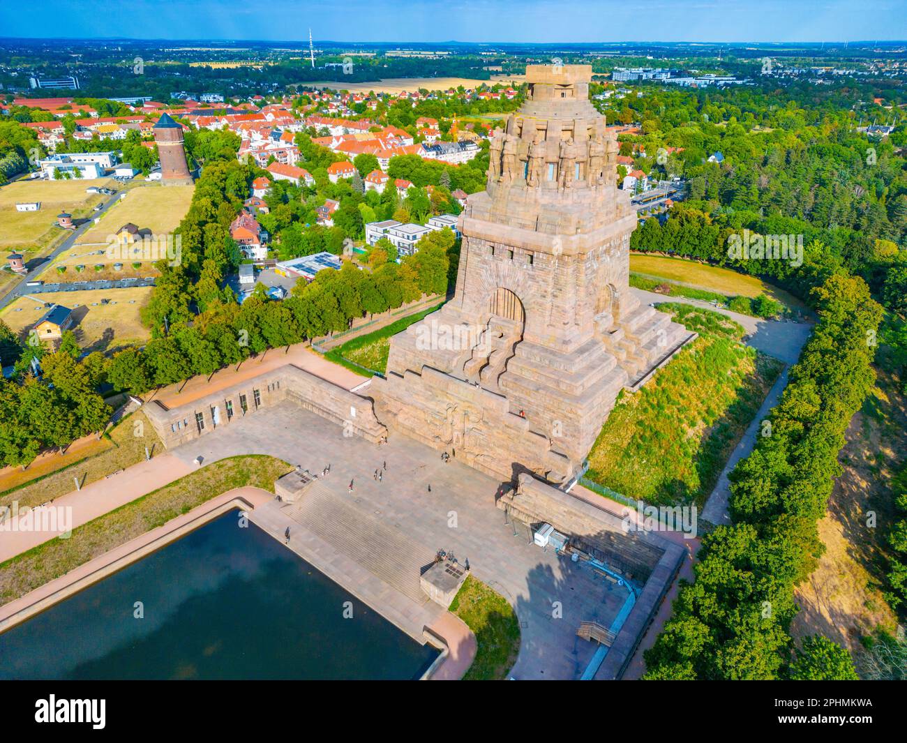 Monument to the Battle of the Nations in German town Leipzig Stock ...