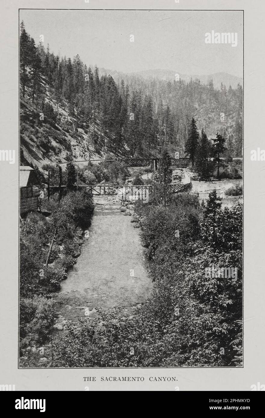 The Sacramento Canyon from the book ' california, romantic and ...