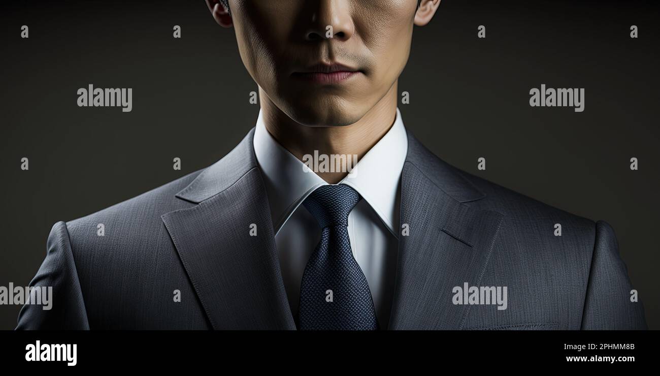 A male model is standing and posing wearing a plain black shirt and ...