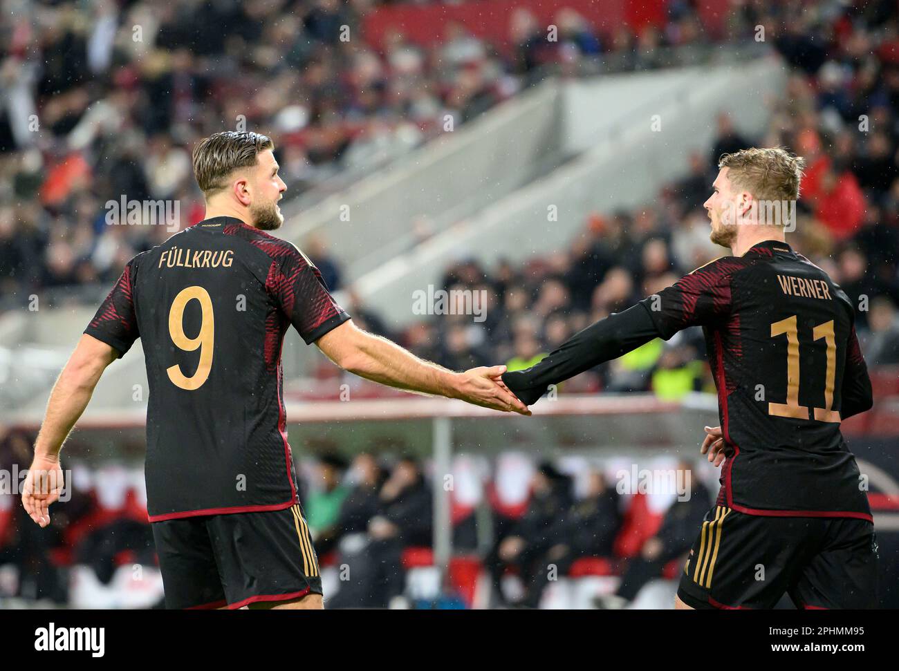 left to right Niclas FUELLKRUG (Fullkrug) (GER), Timo WERNER (GER ...