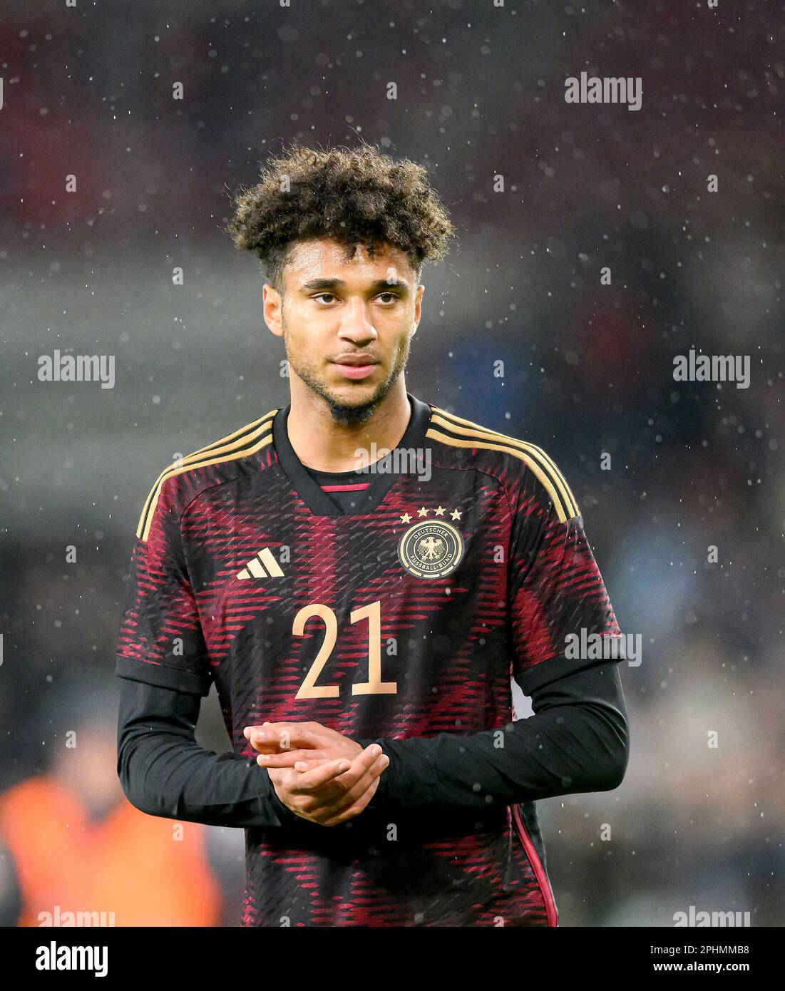 Kevin SCHADE (GER) gesture, gesture, soccer Laenderspiel, friendly ...