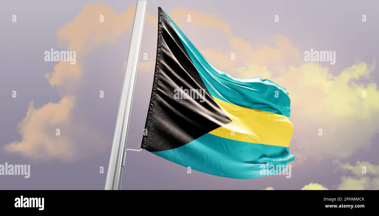 National flag of bahamas hi-res stock photography and images - Alamy
