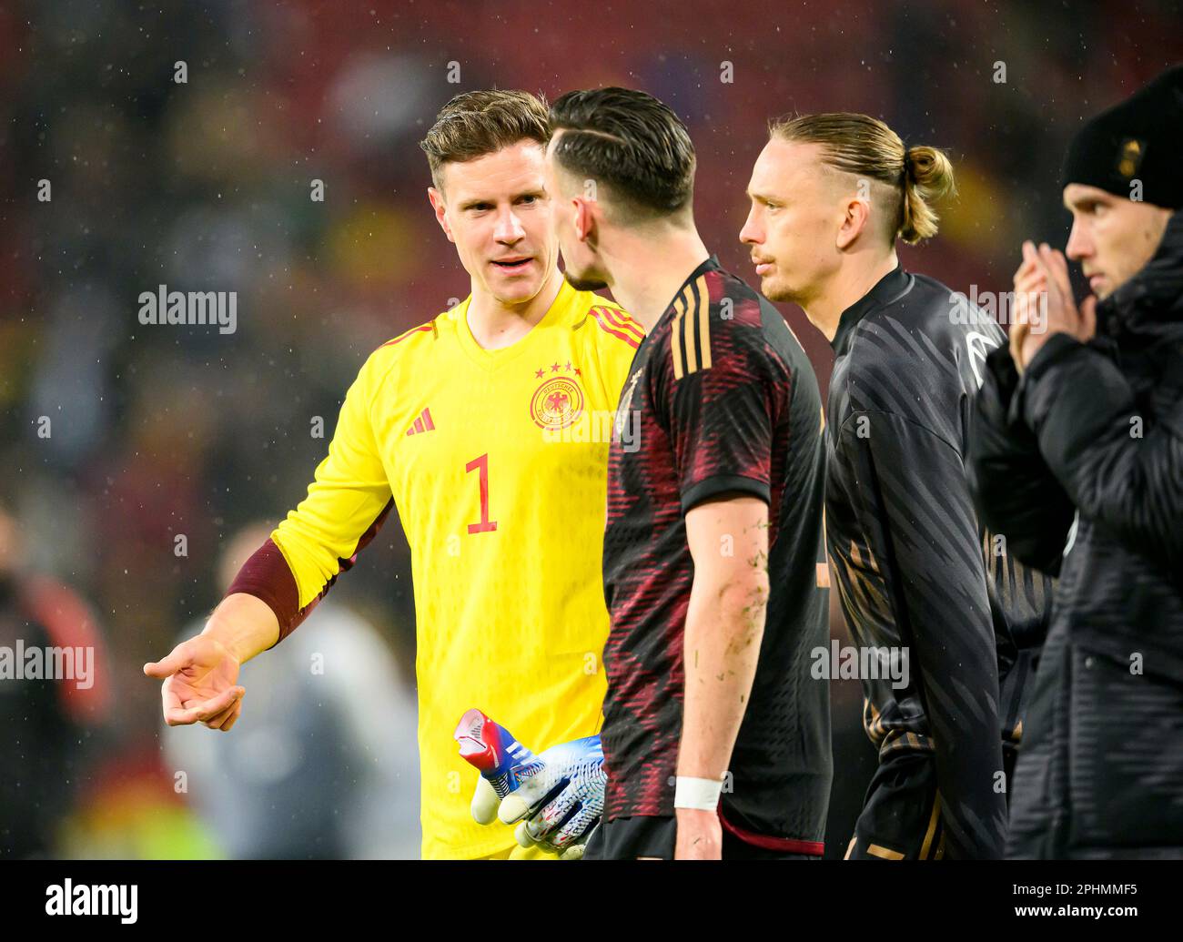 left to right goalwart Marc-Andre TER STEGEN (GER), Mergim BERISHA (GER ...