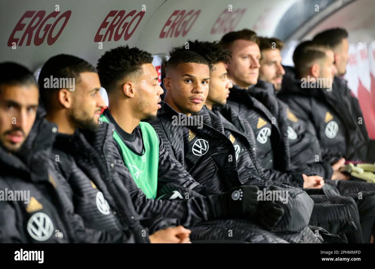 bench GER, left to right Emre CAN (GER), Josha VAGNOMAN (GER), Felix ...