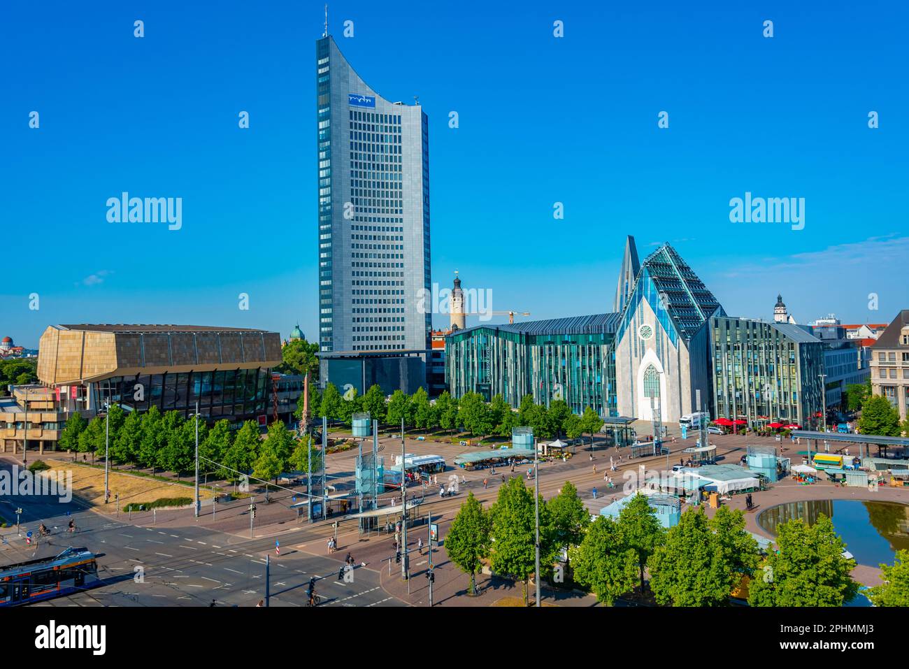 Aerial view of the university of Leipzig in Germany Stock Photo - Alamy