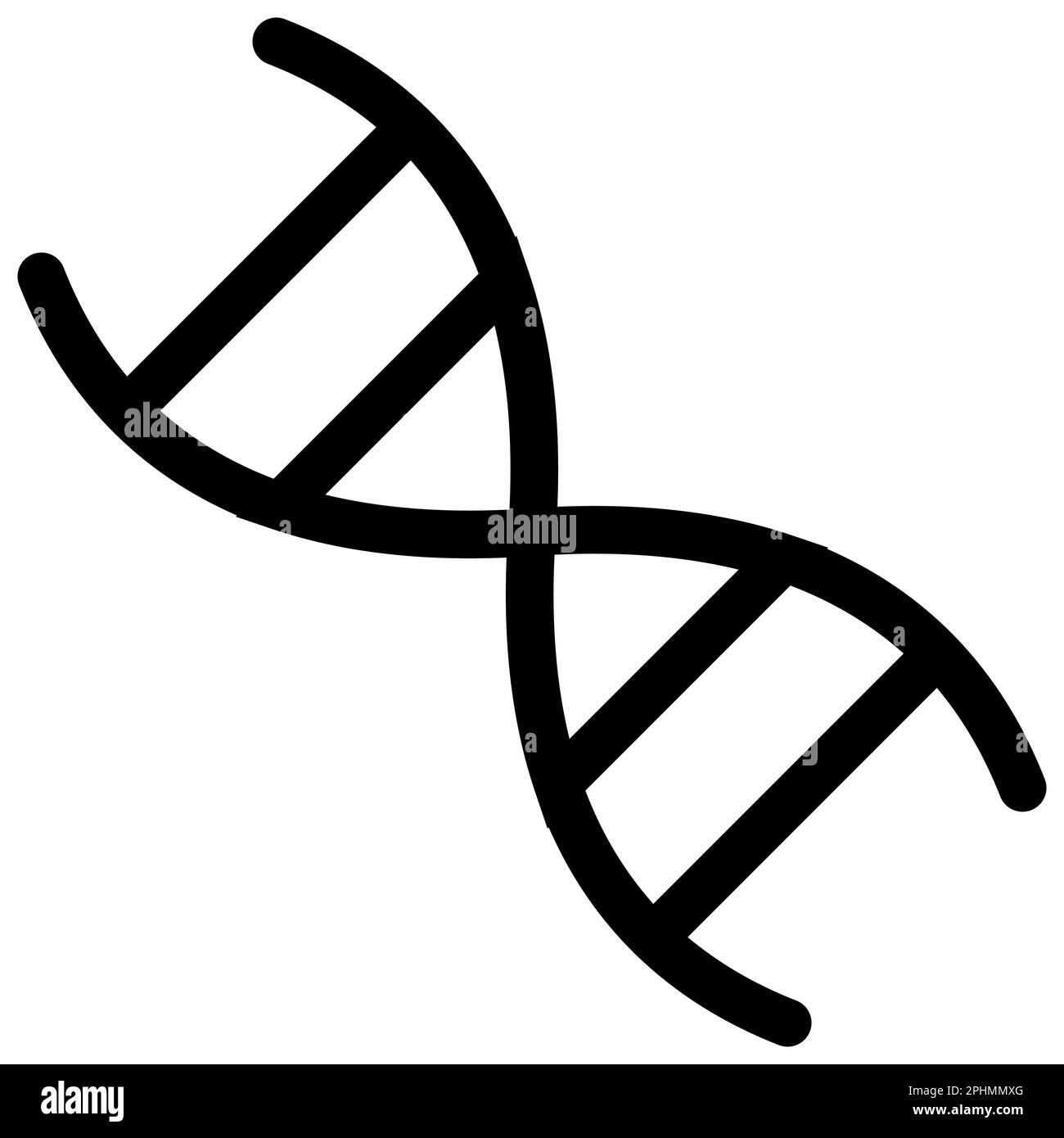 Dna human icon, symbol genetic chromosome, DNA science biology logo ...