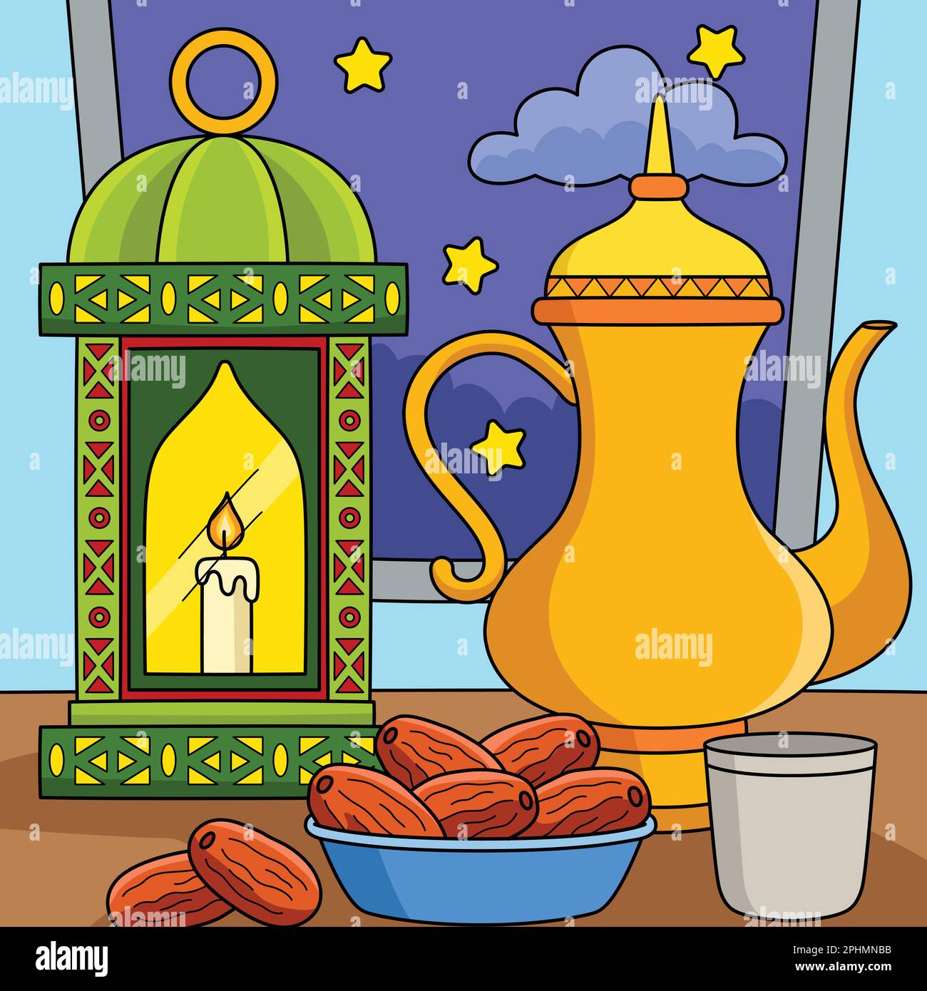 Muslim tea illustration hi-res stock photography and images - Alamy