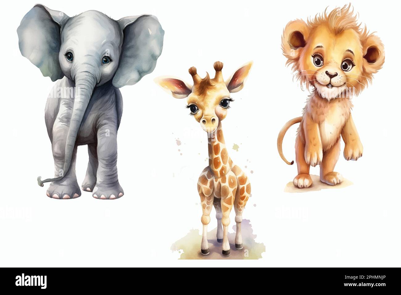 3d cartoon giraffe Stock Vector Images - Alamy