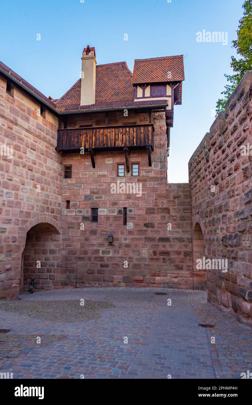 Sunrise view of Kaiserburg castle in Nürnberg, Germany Stock Photo - Alamy