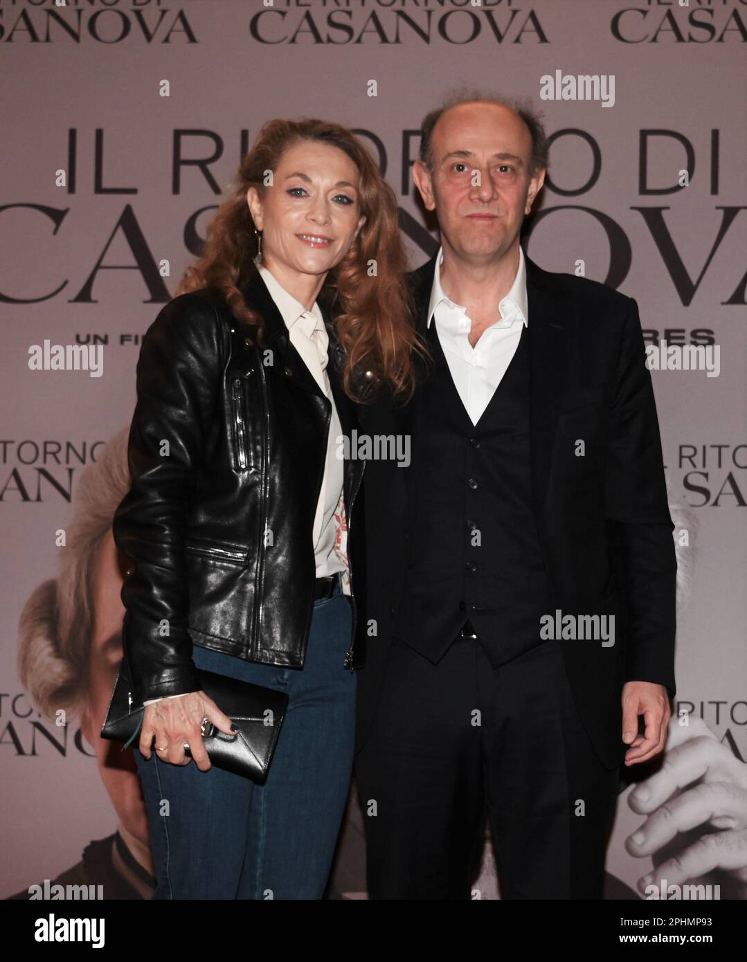 Milan, . 28th Mar, 2023. Milano, Italy The return of CASANOVA film ...