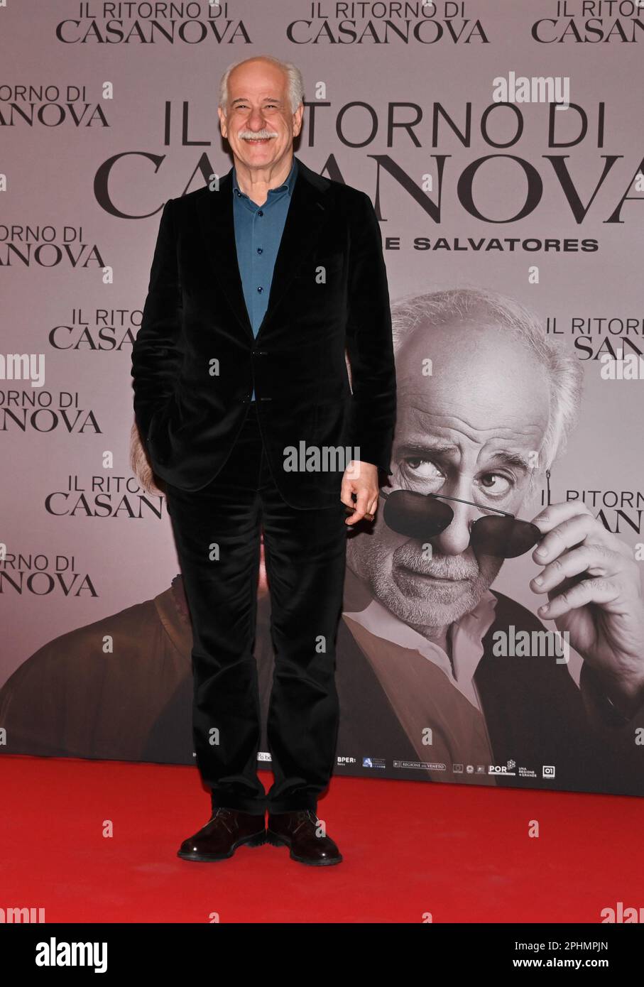 Milan, . 28th Mar, 2023. Milano, Italy The return of CASANOVA film ...