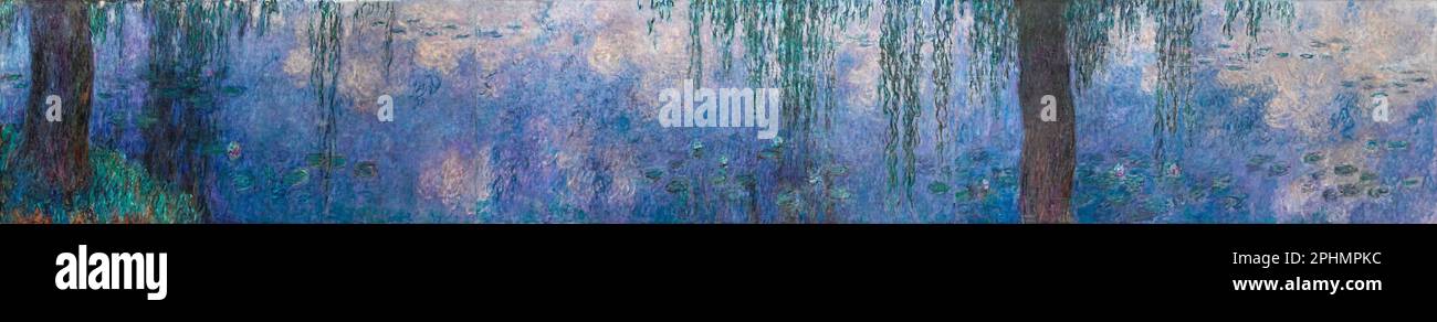 Claude Monet, The Water Lilies: Morning with Willows, painting, 1915 ...