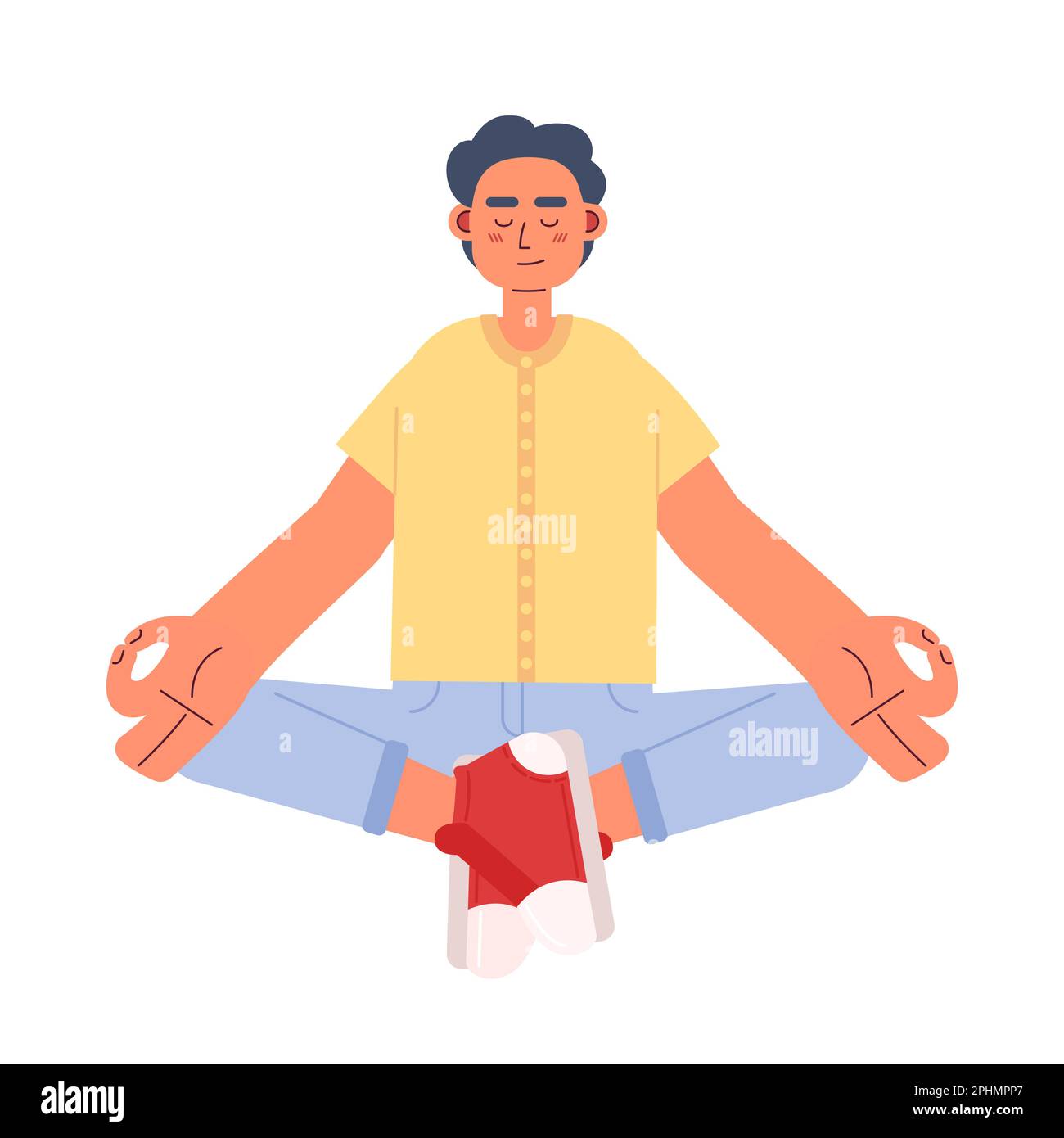 Cartoon illustration man closed mind hi-res stock photography and ...