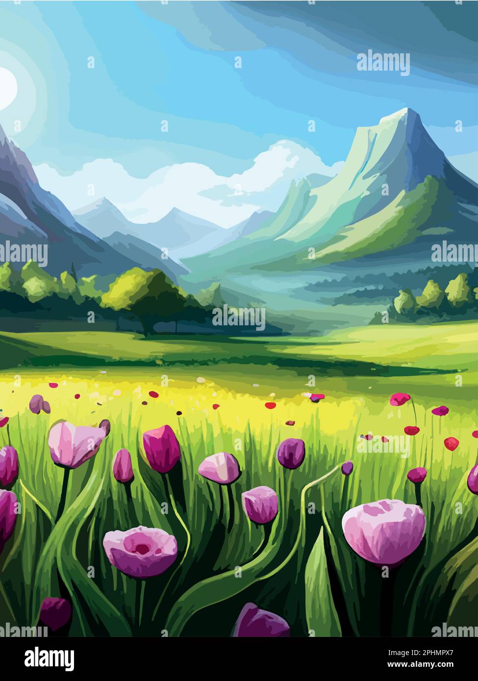 Skyline colours Stock Vector Images - Alamy