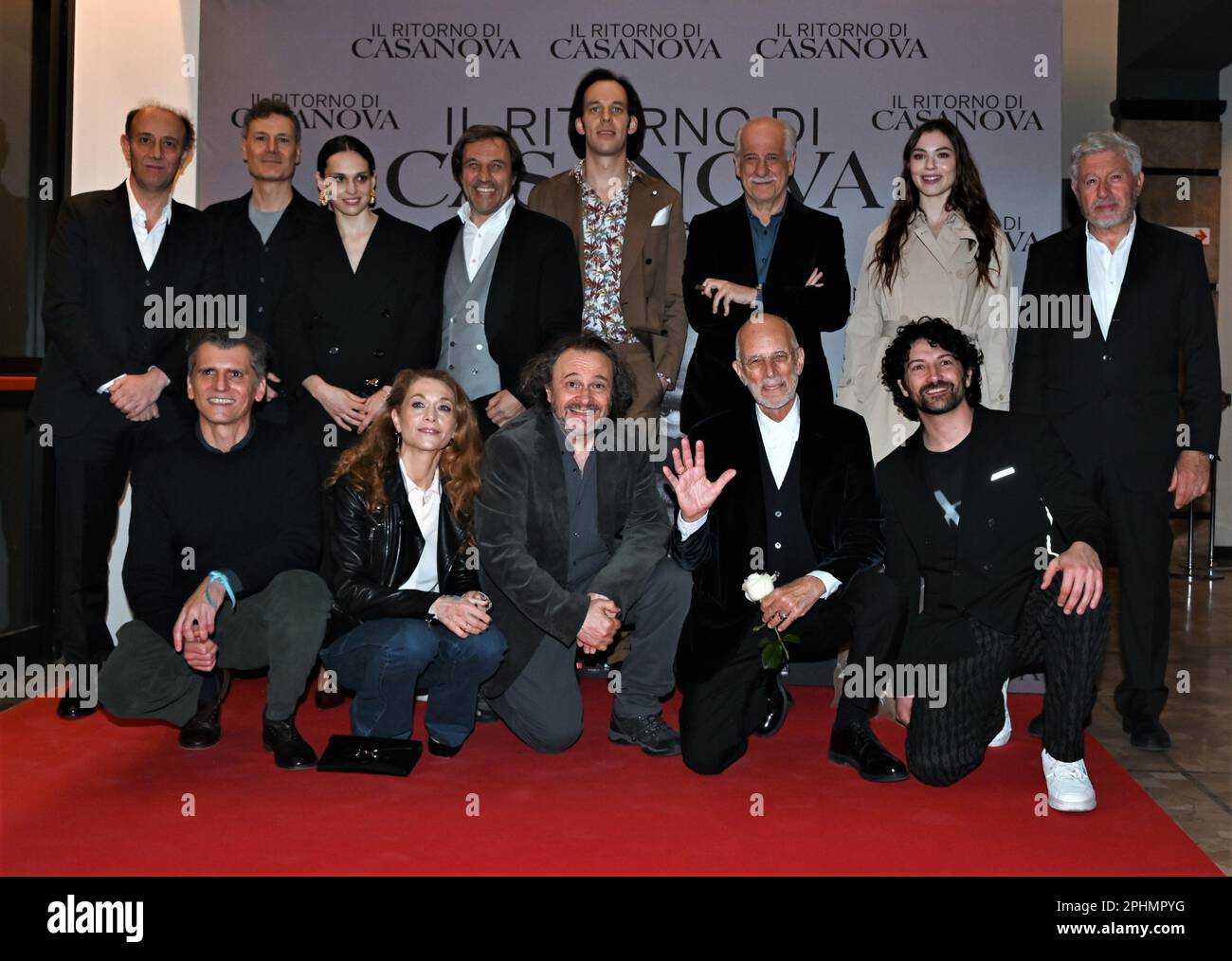 Milan, . 28th Mar, 2023. Milano, Italy The return of CASANOVA film ...