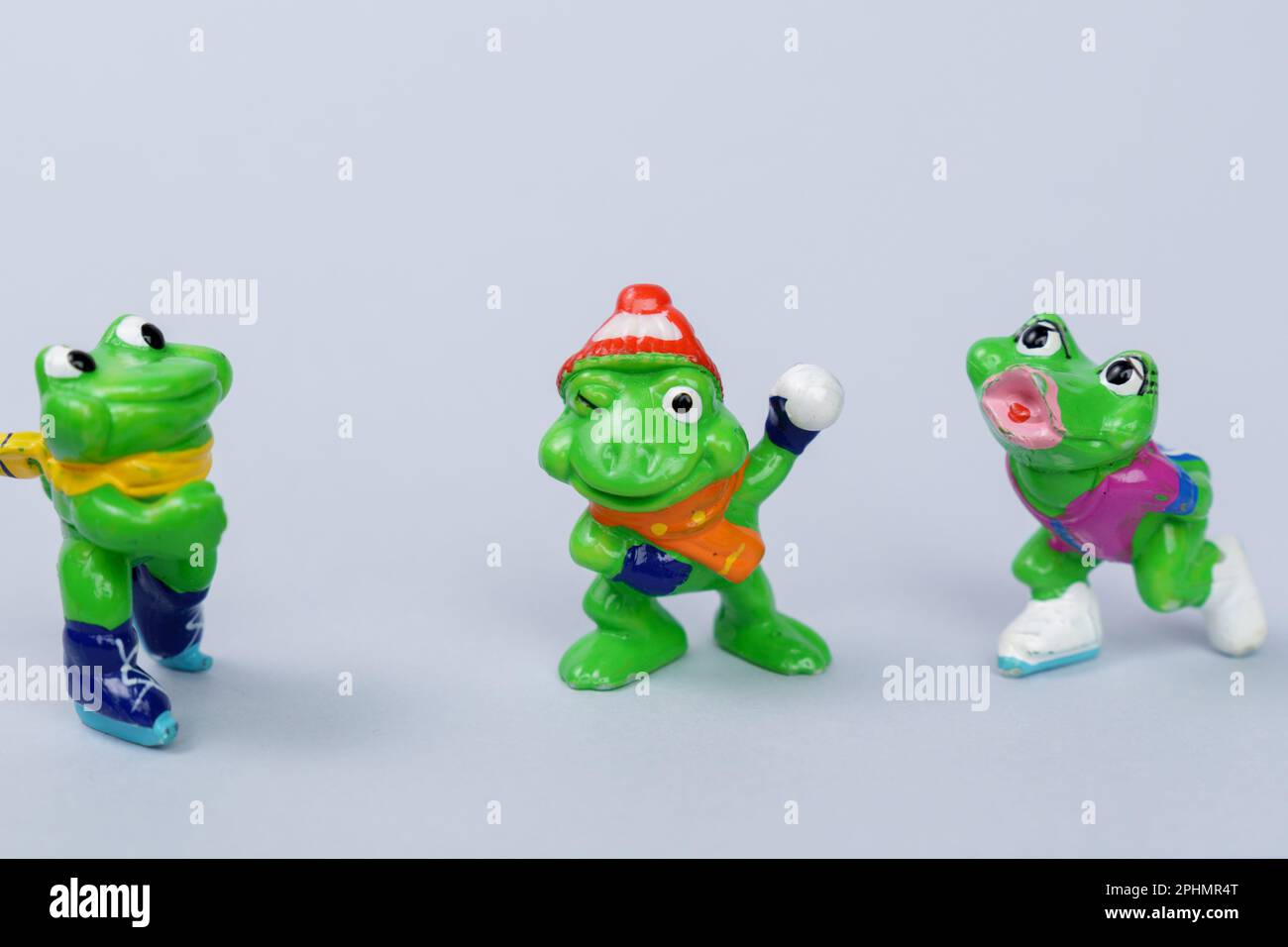 Tyumen, Russia-February 15, 2023: Kinder Surprise frogs. Kinder ...