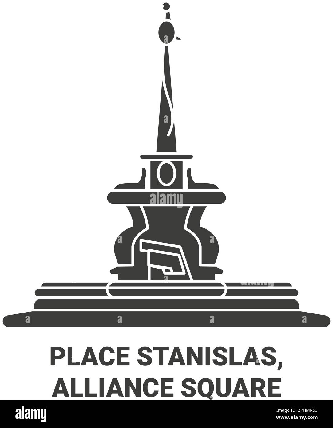 France, Nancy, Place Stanislas, Alliance Square travel landmark vector ...