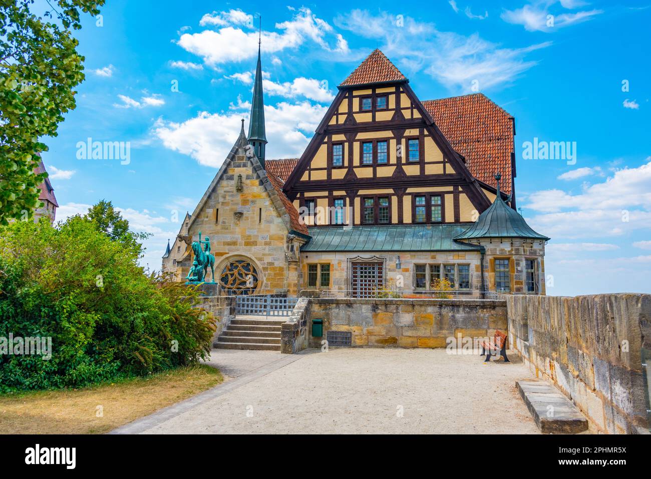 Courtyard of Veste Coburg castle in Germany Stock Photo - Alamy