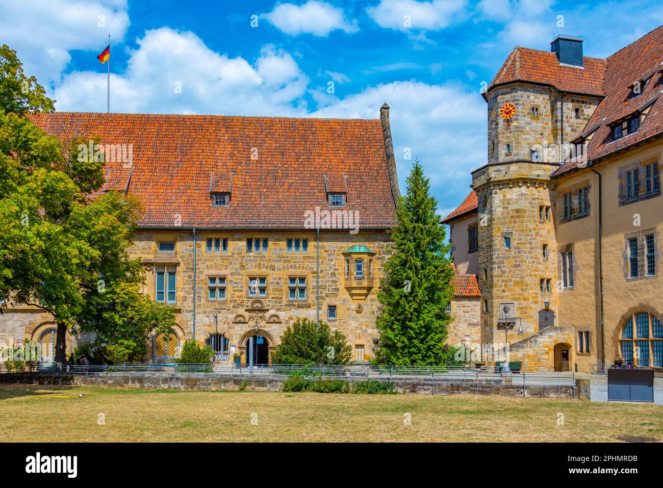 Courtyard of Veste Coburg castle in Germany Stock Photo - Alamy